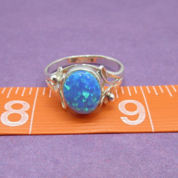 Jewelry | 925 Sterling Silver Opal Ring | Poshmark